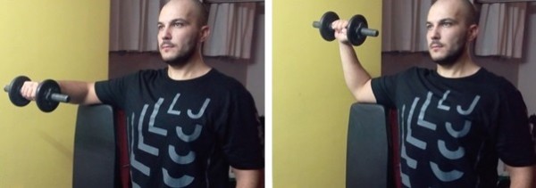 Rotator cuff 90° external rotation with dumbbell - AthensTrainers®